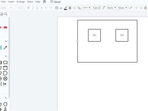 setting a border around shapes in lucidchart community