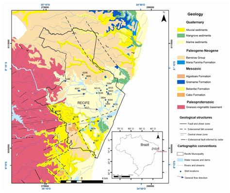 Geologic Map Of The Studied Area Showing The Sample Sites Download