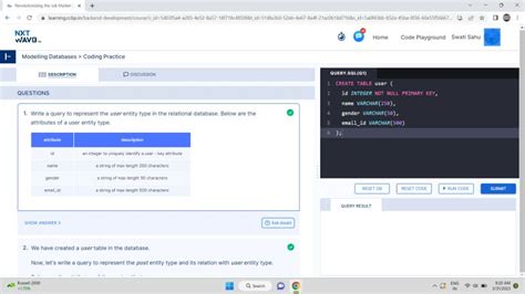 Swati Sahu On Linkedin 30daysofcodechallenge Ccbpian Nxtwave Sql