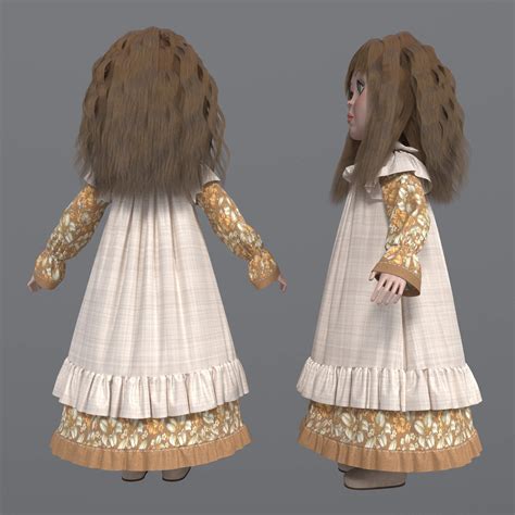 Porcelain Girl Doll People Figure 3d Model By Katerynabondarenko