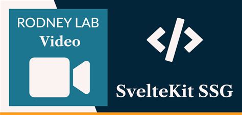 Sveltekit Ssg How To Prerender Your Sveltekit Site Rodney Lab