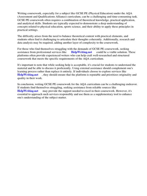 gcse pe coursework aqa pdf physical fitness aerobic exercise