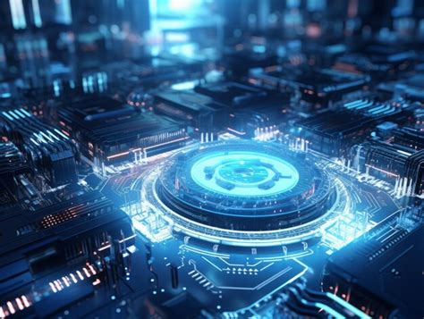 Premium Ai Image 3d Technology Background Wallpaper