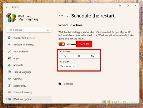 Windows 11 How To Configure Active Hours To Avoid Forced Reboots Winbuzzer