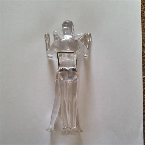 Vintage Nude Man Woman Desk Acrylic Lucite Sex Risqué Paper Clip Etsy