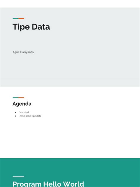 Materi 2 Tipe Data Pdf