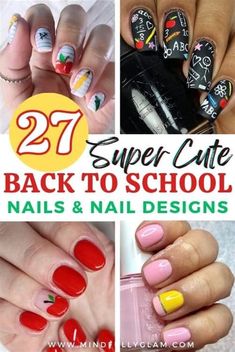 27 Super Cute Back To School Nails To Kickstart The Academic Year In