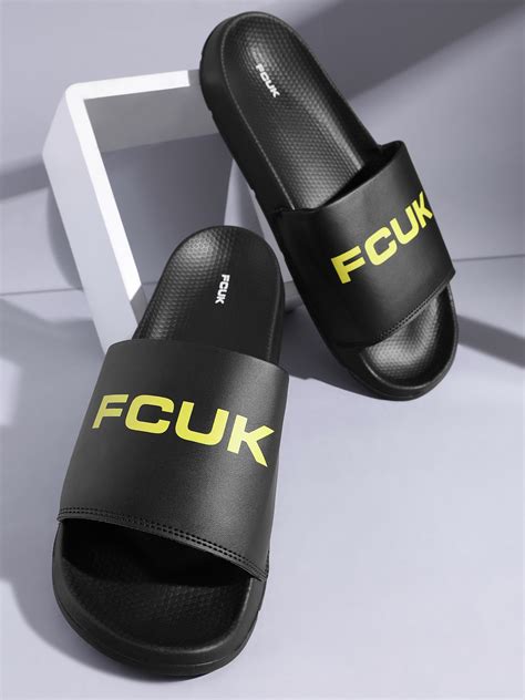 Buy Fcuk Men Barnd Logo Printed Sliders Flip Flops For Men 30193986 Myntra