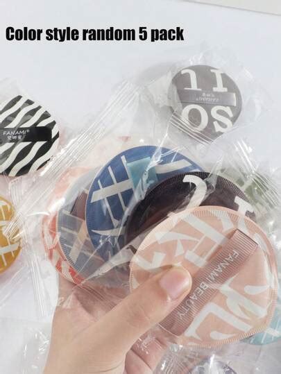 쉬인 5개팩 울트라 소프트 파우더 퍼프 벨벳 메이크업 퍼프 루스 블러쉬 및 화장품 파운데이션용으로 특별히 설계된 컨투어링 눈가 및 코너 지역의 파운데이션 혼합