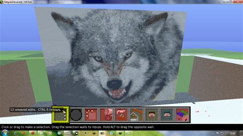 Rt Pixel Arts Wolf Minecraft Map