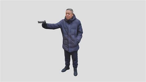 A Man Shooting With A Gun 3d Model By Paulwongyu53 271a591 Sketchfab