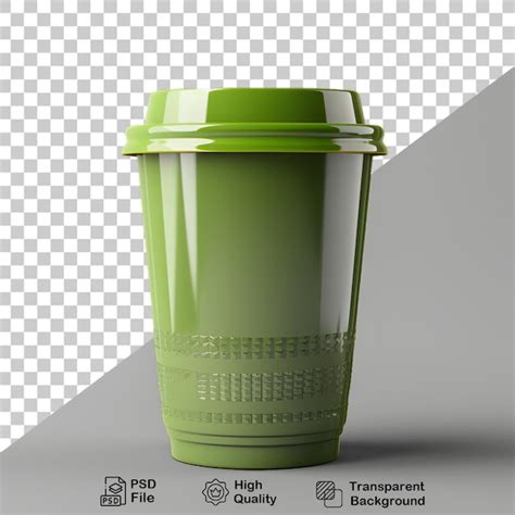 투명한 배경에 고립 된 플라스틱 커피 컵 모 프리미엄 Psd 파일