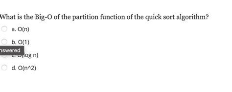 Solved When Is An Array To Sort Already Sorted A When An