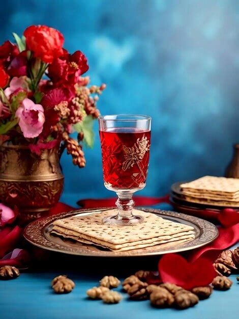 Happy Passover Background Premium Ai Generated Image