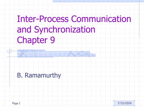 Ppt Inter Process Communication And Synchronization Chapter 9 Powerpoint Presentation Id 1720158