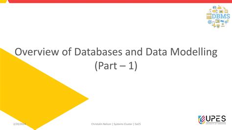 Overview Of Databases And Data Modelling 1pdf Databases Computer