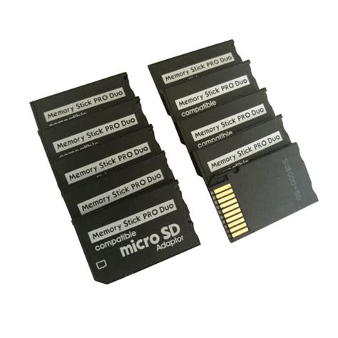 Micro SD To MS Pro Duo Adapter Bulk Memory Card Storage
