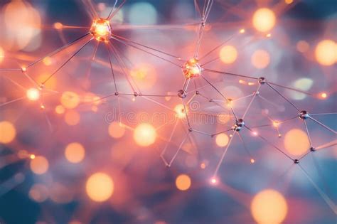 A Colorful View Of A Neural Network With Glowing Connections And