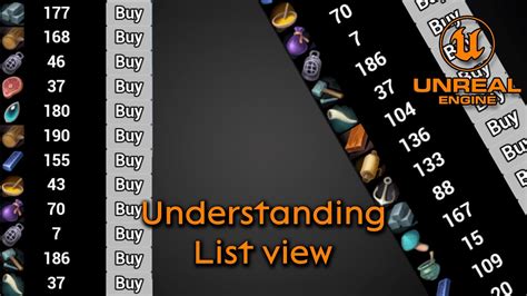 Understanding List View Unreal Engine 5 Beginner Tutorial Youtube