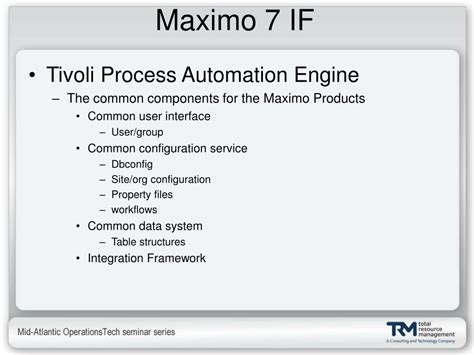 Ppt Maximo 7 Integration Framework Powerpoint Presentation Free