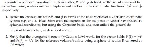 Consider A Spherical Coordinate System With R Theta Chegg