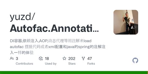 Github Yuzdautofacannotation Di容器依赖注入aop动态代理等用注解来load Autofac