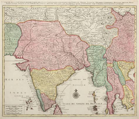 Partie De La Nouvelle Grande Carte Des Indes Orientales Contenant Les