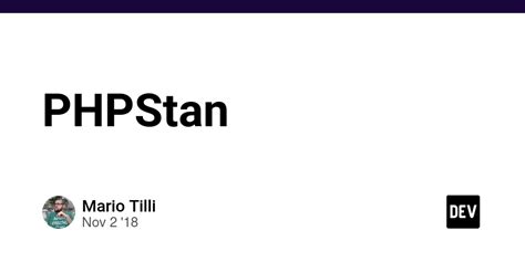 Phpstan Dev Community