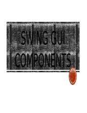 Swing Gui Components Pptx Swing Gui Components Like The Awt Package The Swing Package
