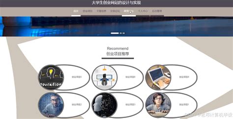 Springboot大学生创业网站的设计与实现a9j68（程序源码数据库调试部署开发环境）系统界面在最后面。 Csdn博客