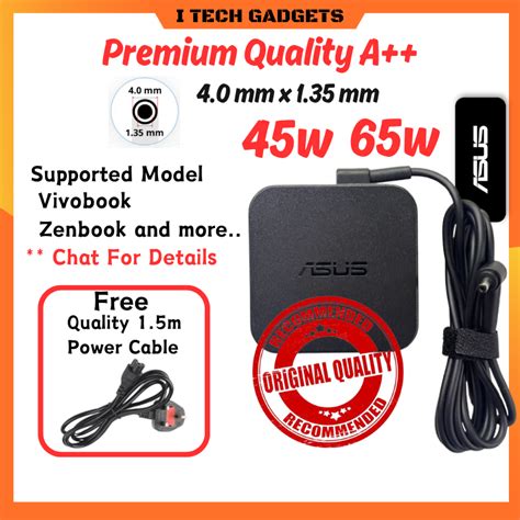 Itechgadgets Charger Laptop Asus Laptop Charger Vivobook A M X M A X L Ux A F