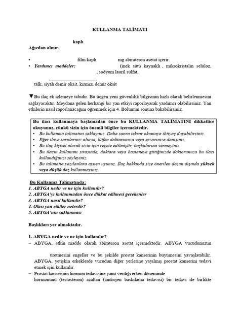 Abyga 500 Mg Film Kapli Tablet Kt Pdf