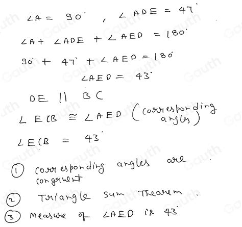 Solved ABC Is A Right Triangle Point D Is The Midpoint Of Side AB And Point E Is The Midpoint