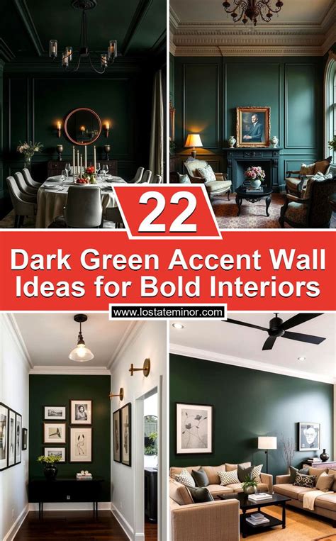 22 Dark Green Accent Wall Ideas For Bold Interiors Savepini