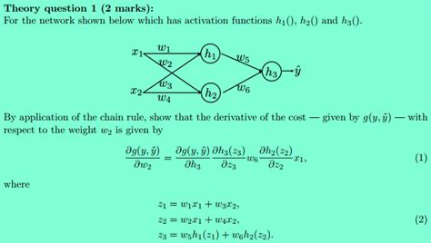 Theory Question 1 2 Marks For The Network Shown