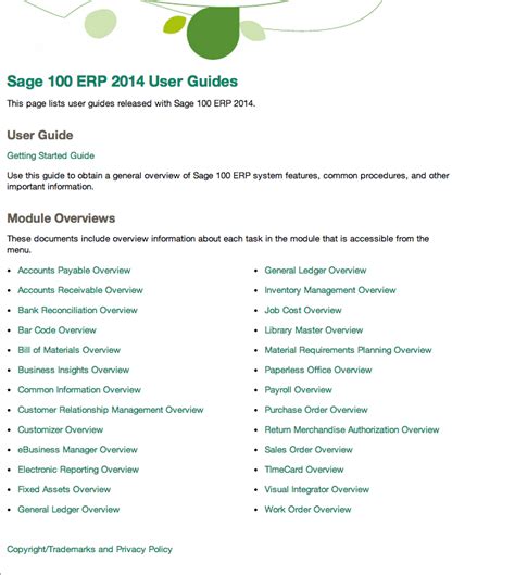 Sage 100 Erp 2014 User Manuals And Guides Online Schulz Consulting