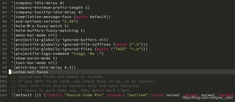 129emacs中使用source Code Pro字体custom Set Faces Csdn博客