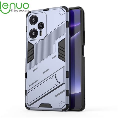 Lenuo Punk Armor Phone Case For Xiaomi Poco F Pro Casing Folding Hidden Stand Shockproof All