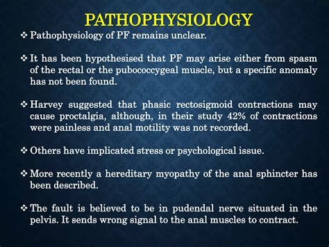Proctalgia Fugax Anal Pain Pptx