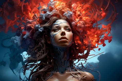 Premium Ai Image Woman Art Concept