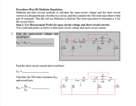 Solved Procedure Part Ii Multisim Simulation Multisim