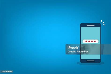 One Time Password Or Otp Security Code On Mobile Phone Vector Illustration Stock Illustration