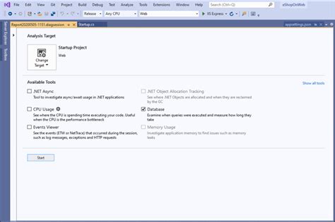 Database Profiling With Visual Studio