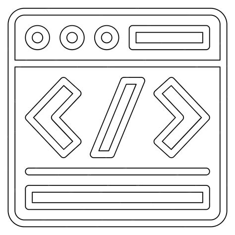 Premium Vector Web Development Vector Icon Illustration Of Coding And