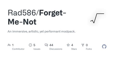 forget me not cn readme md at main · rad586 forget me not · github