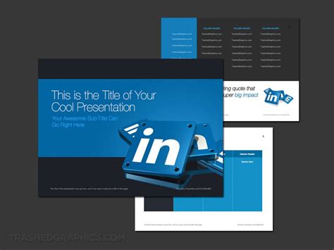 Linkedin Powerpoint Template Design Trashedgraphics