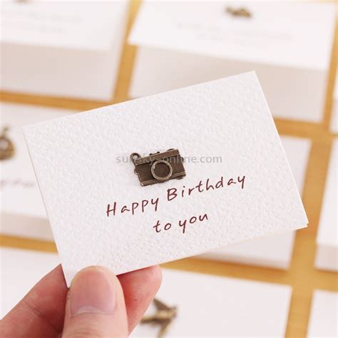 20 Pcs 크리 에이 티브 간단한 미니 장식품 인사말 카드 생일 카드 Diy 접는 축복 카드 엽서 무작위 스타일 배달