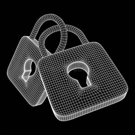 Padlock Cyber Security Concept Stock Vector Illustration Of Padlock Graphic 118256637