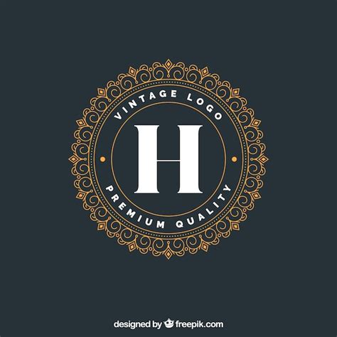 럭셔리 로고 템플릿 무료 벡터