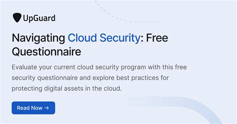 Navigating Cloud Security Free Questionnaire Upguard